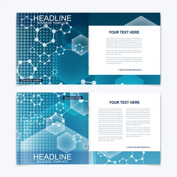 Templates for square brochure. Leaflet cover presentation. Business ...