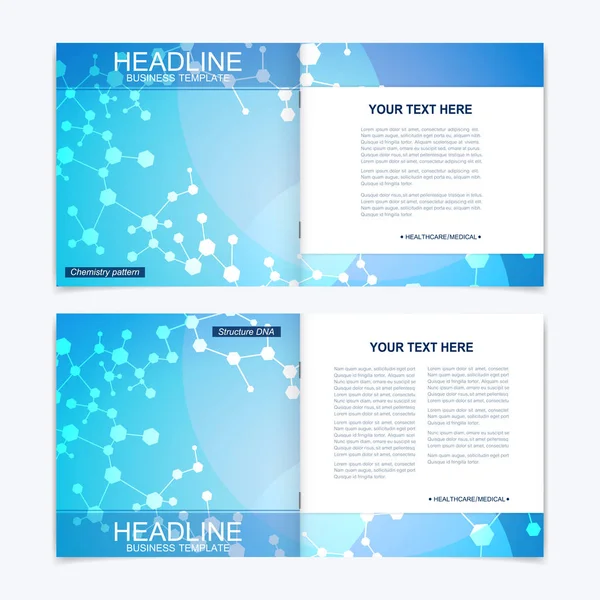 Templates for square brochure. Leaflet cover presentation. Business ...