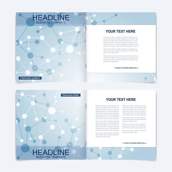 Templates for square brochure. Leaflet cover presentation. Business ...
