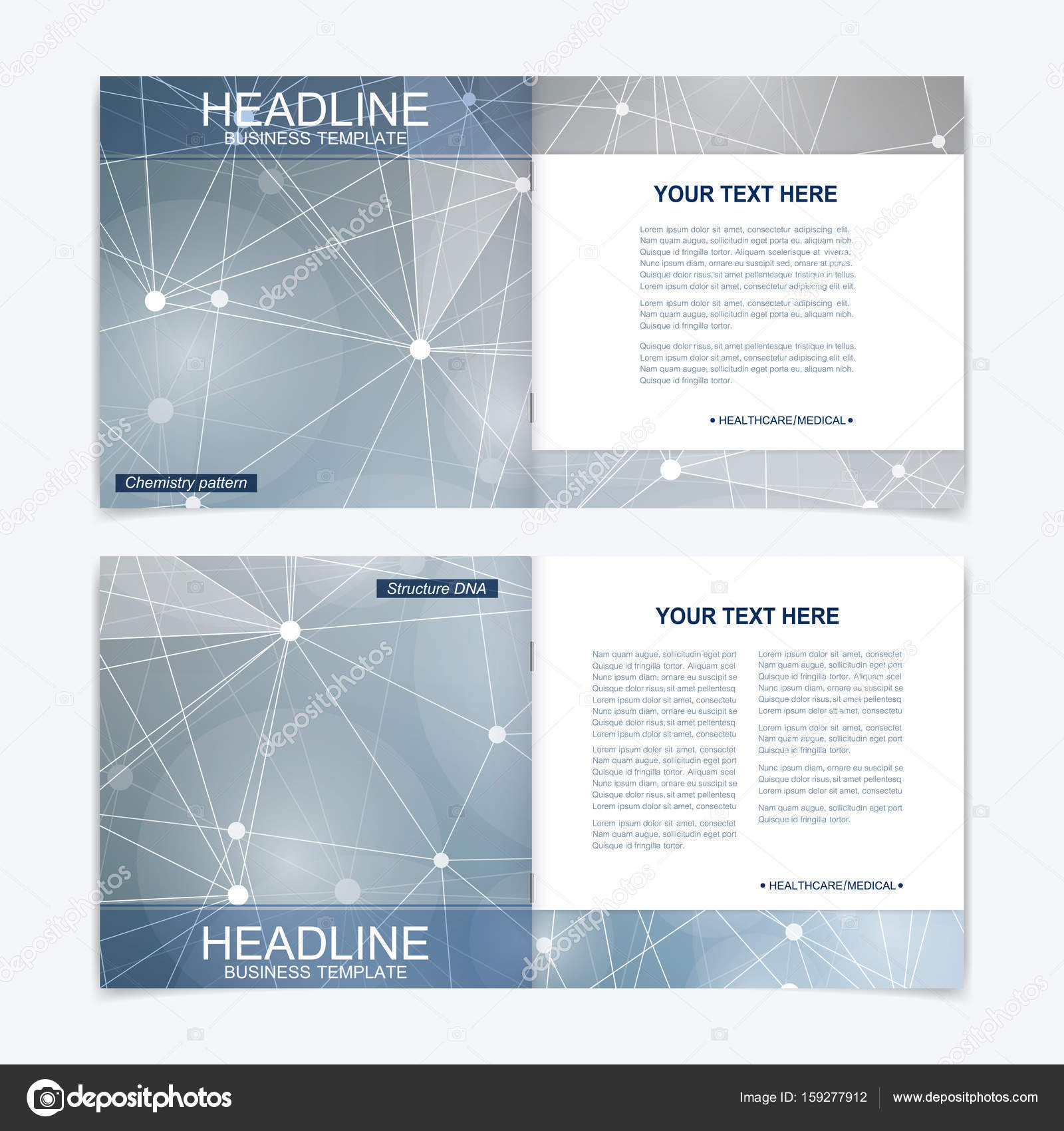 Templates for square brochure. Leaflet cover presentation. Business ...