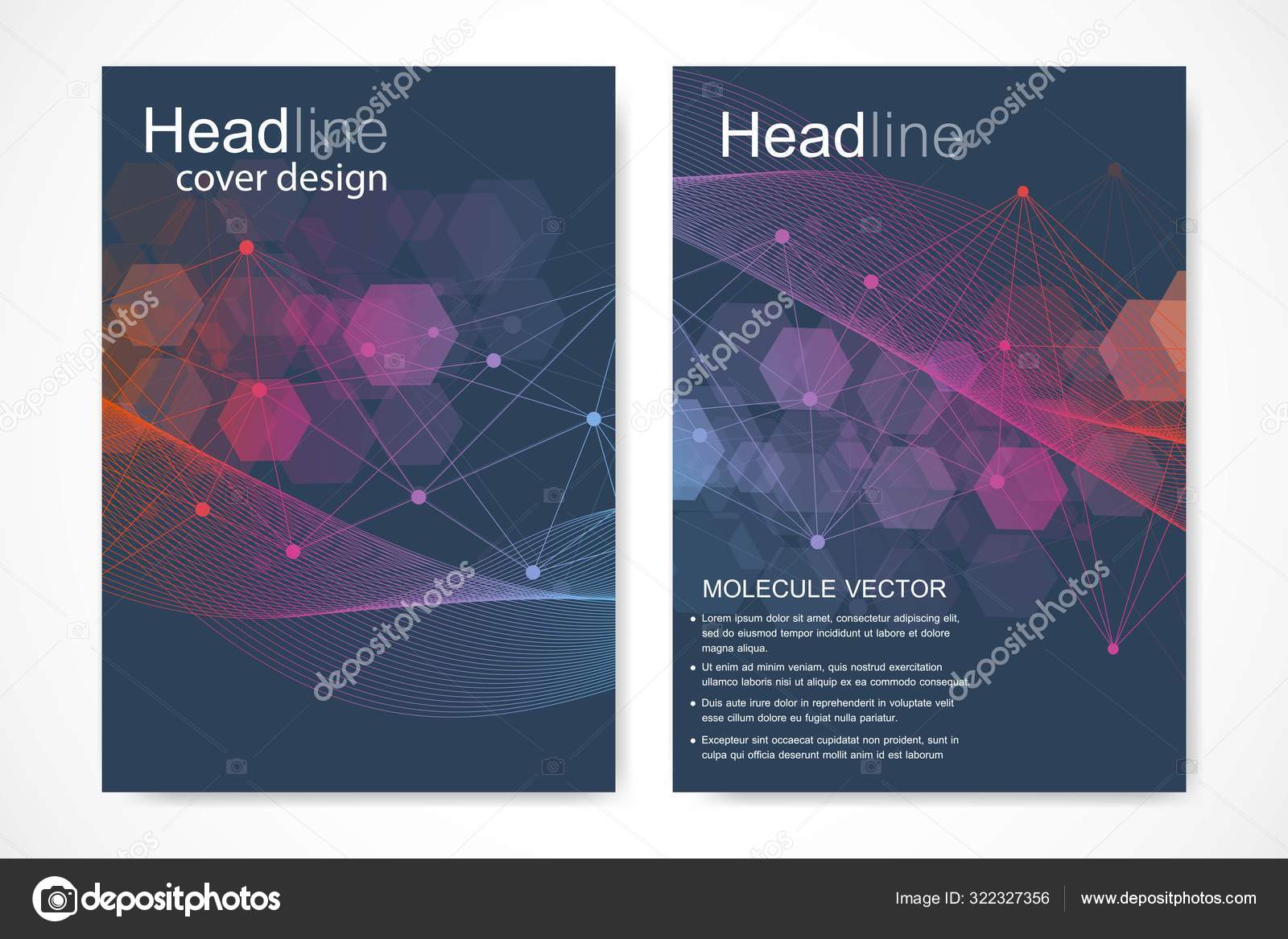 Vector templates for brochure magazine leaflet flyer cover booklet ...
