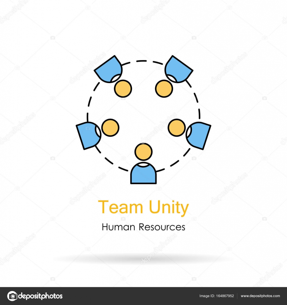 Линейный логотип - Team Unity Векторное изображение ©SergeyVasutin ...