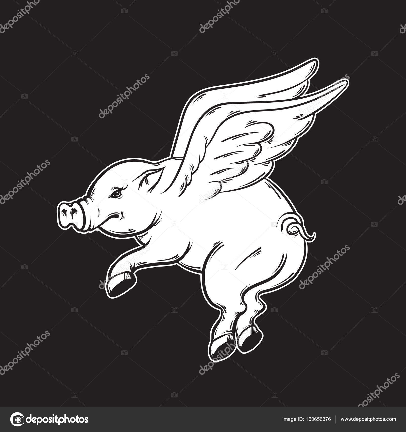 Flying Pig Poster