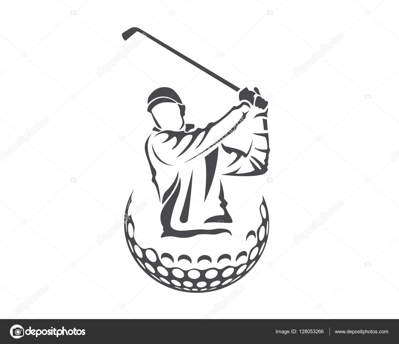 Modern Golf Logo - Professional Golfer Association Stock Vector by ...