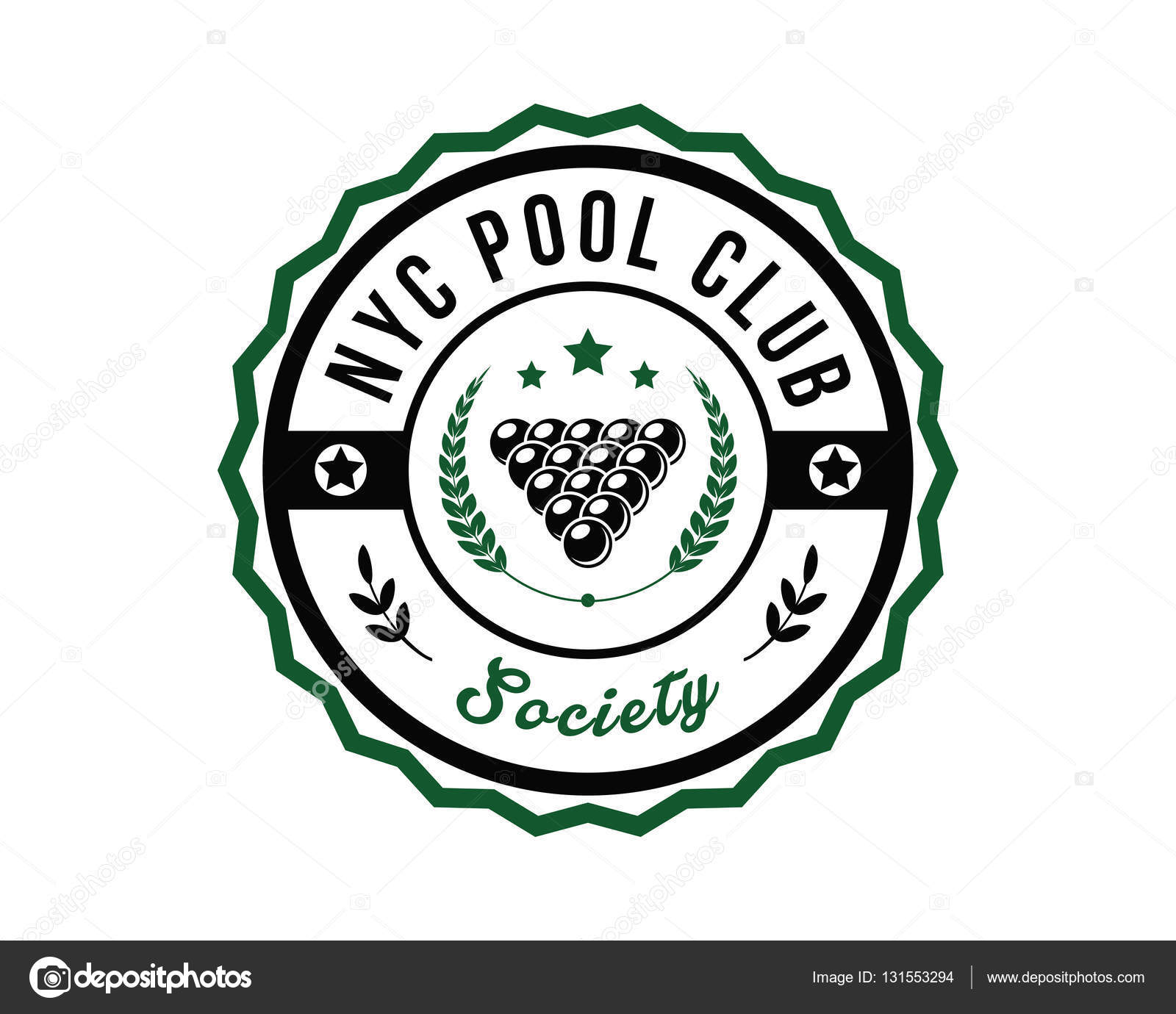 Modern Sports Badge Logo - Pool Stock Vector Image by ©naulicreative ...