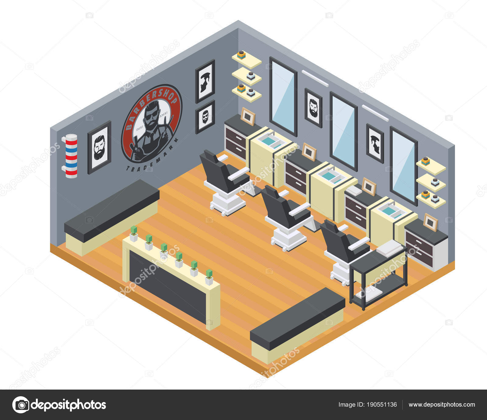 Barber Shop Designs Layout