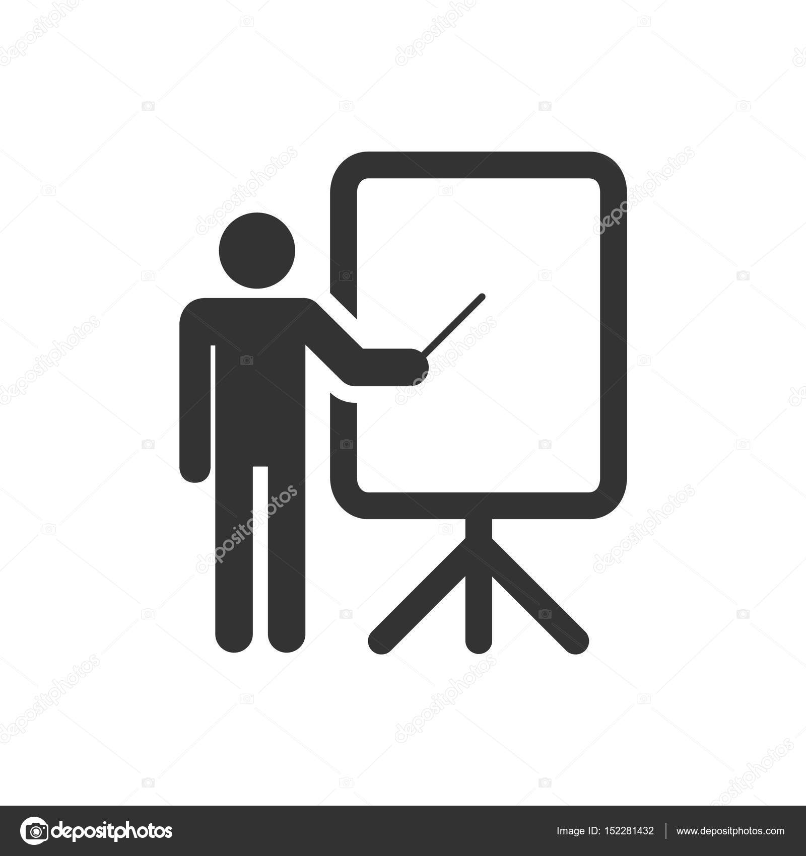 Training Presentation Education Icon Vector Illustration Stock Vector ...