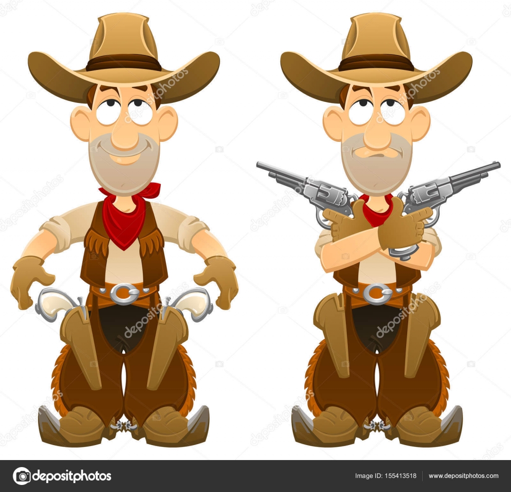 Cartoon Cowboy Shot