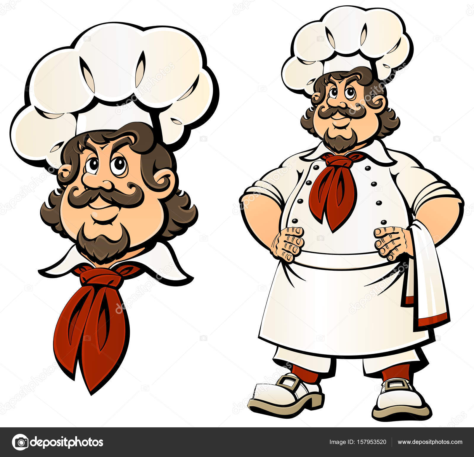 Cartoon French Chefs