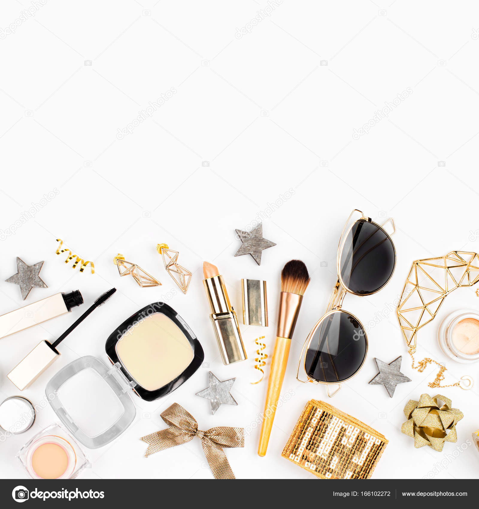 Makeup Collage Background