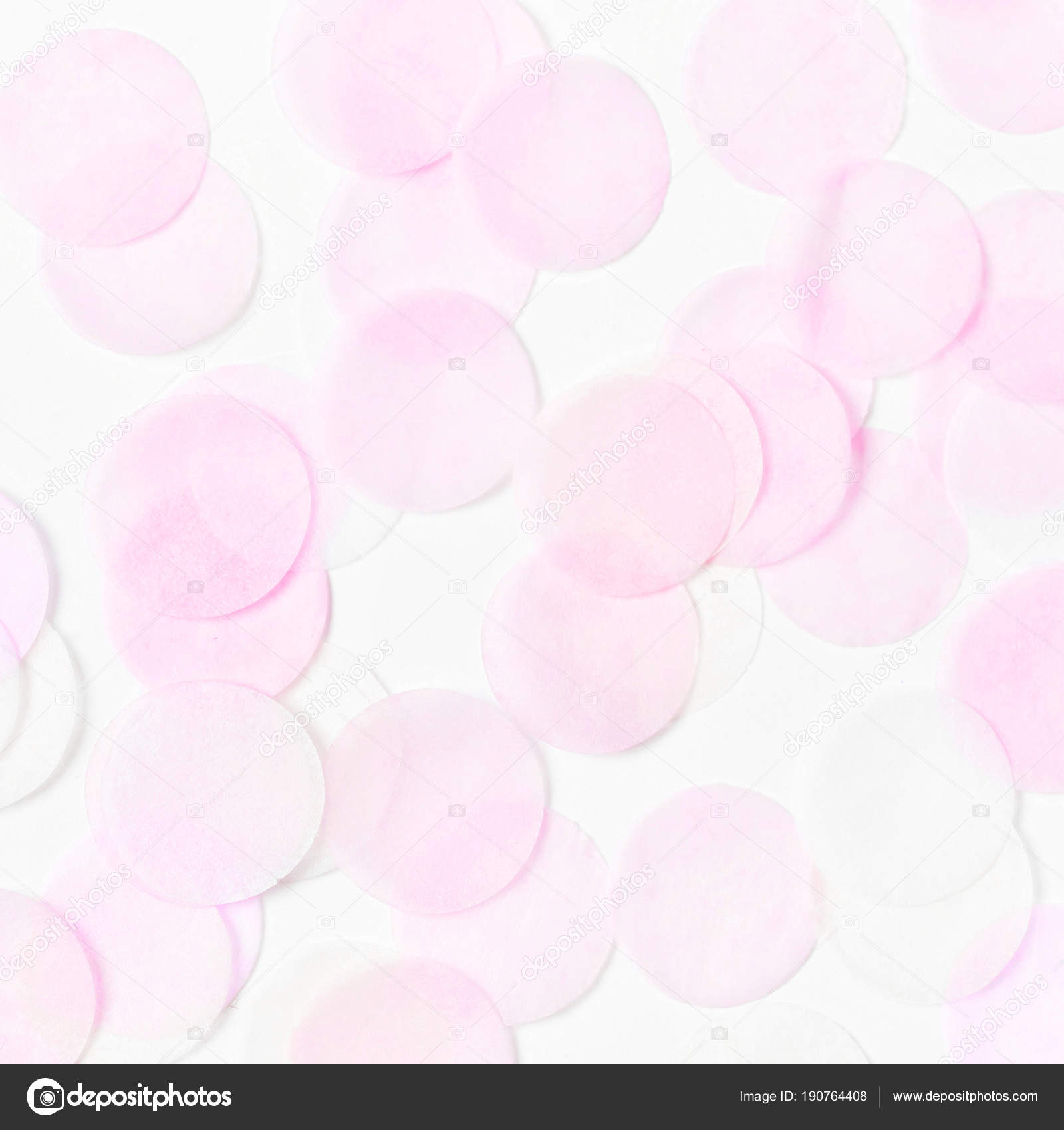 Background Pale Pink Paper Confetti Isolated White Background — Stock ...