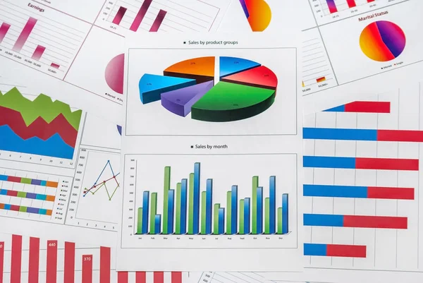 Graphs and Charts as background — Stock Photo © igorkol_ter #87177922