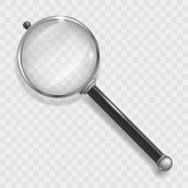 Creative vector illustration of realistic magnifying glass isolated on ...