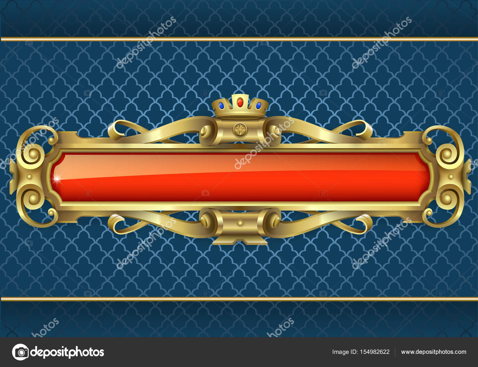 Classic golden banner Stock Vector Image by ©denisik11 #154982622
