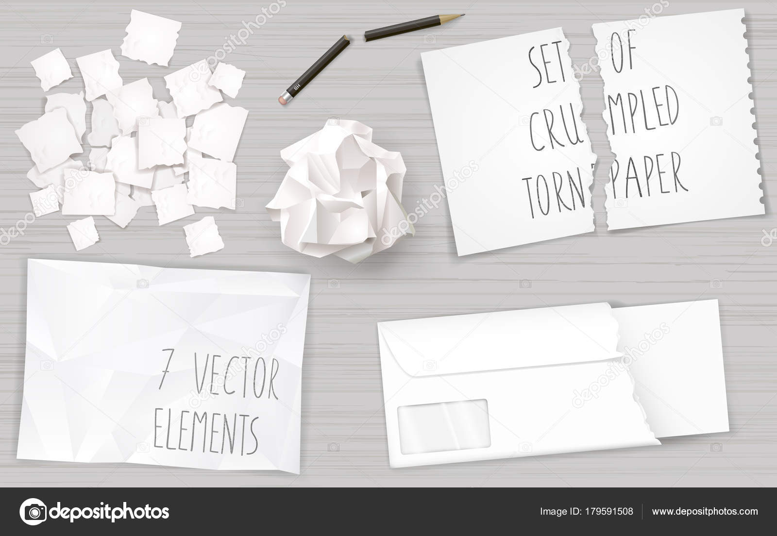 Set creasy paper sheets Stock Vector Image by ©denisik11 #179591508