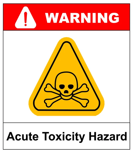 Hazard pictogram, acute toxicity. Vector illustration — Stock Vector ...