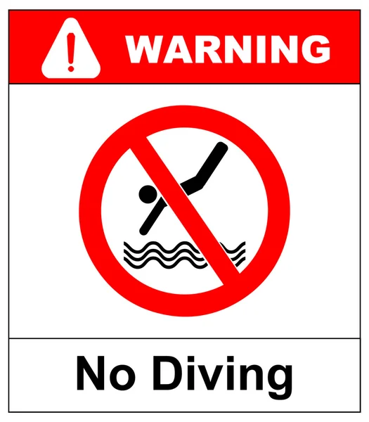 100,000 No diving sign Vector Images | Depositphotos