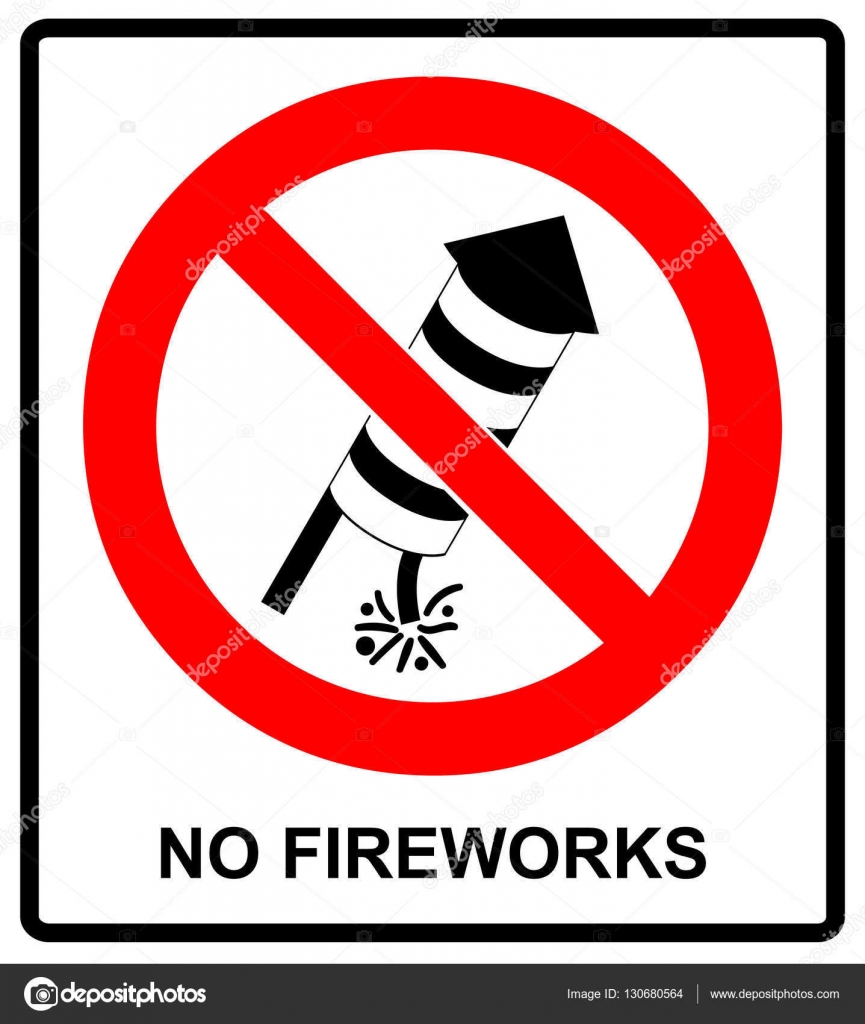 No Fireworks Vector warning icon Stock Vector Image by ©Merly69 #130680564
