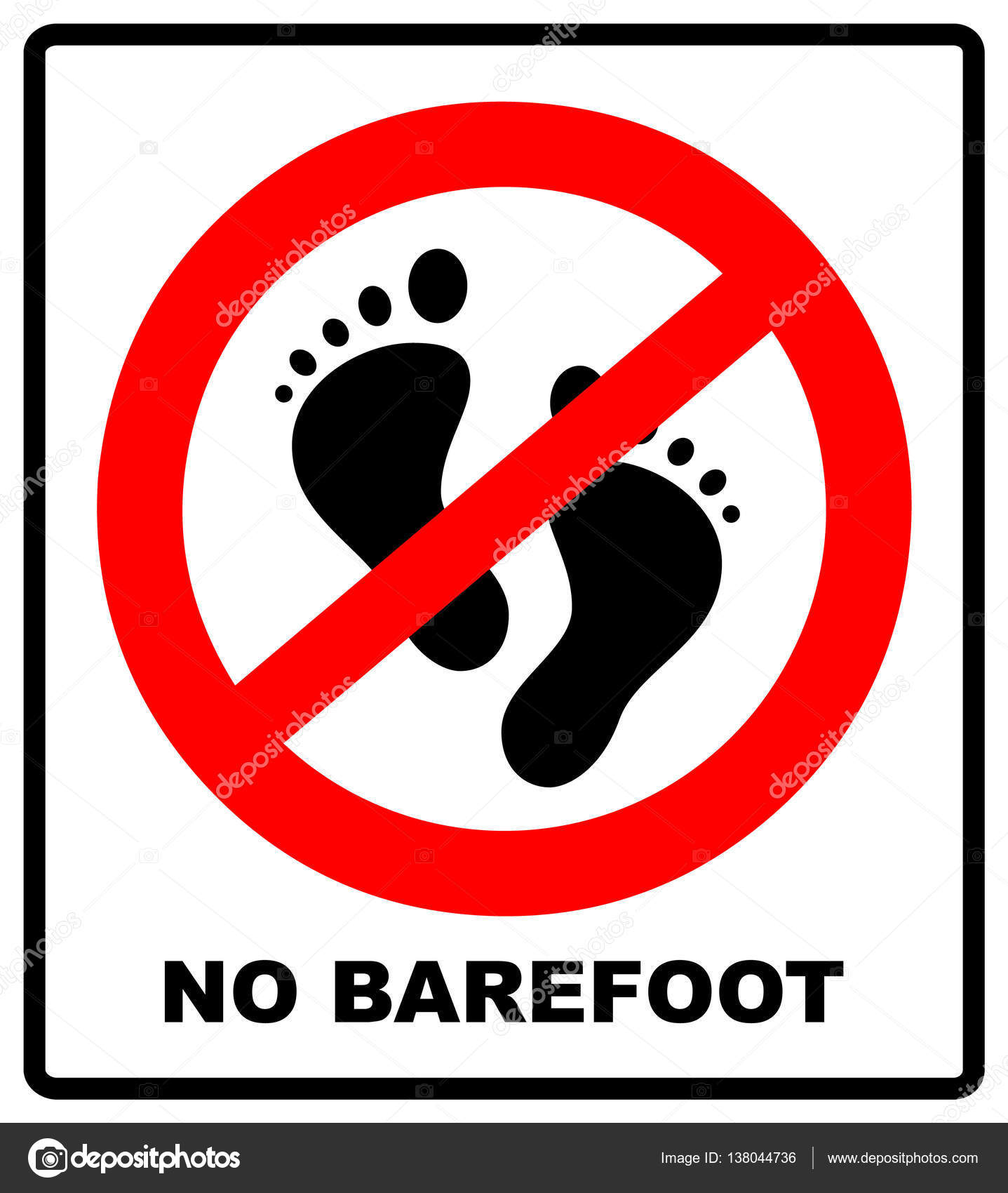 Do not step here sign vector illustration isolated on white background ...