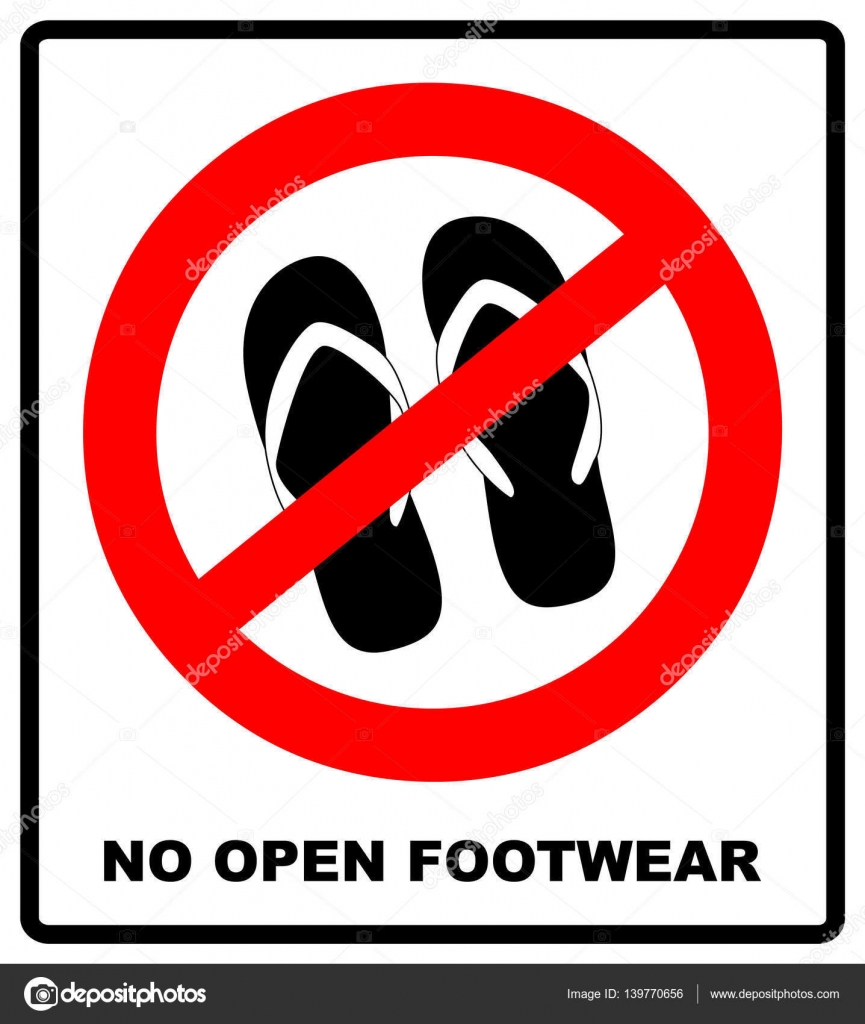 No firmes sandalias. No zapatilla roja prohibición avión icono sobre ...