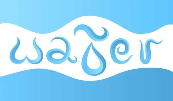 Letra de agua imágenes de stock de arte vectorial | Depositphotos