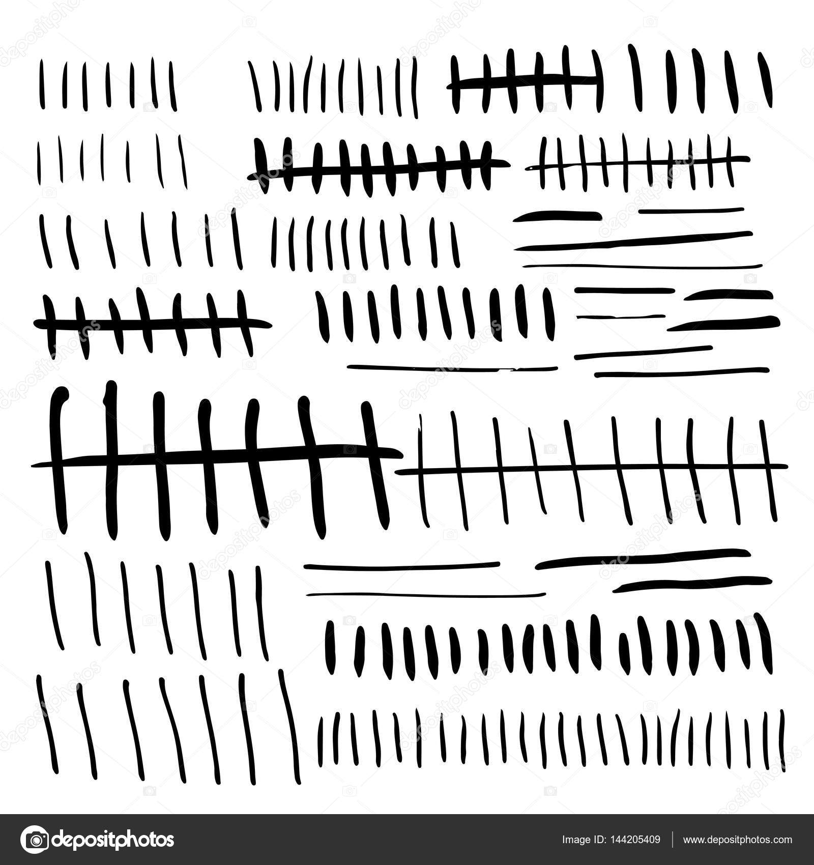 Primitive tally marks hand drawn Stock Vector Image by ©GreenVector ...