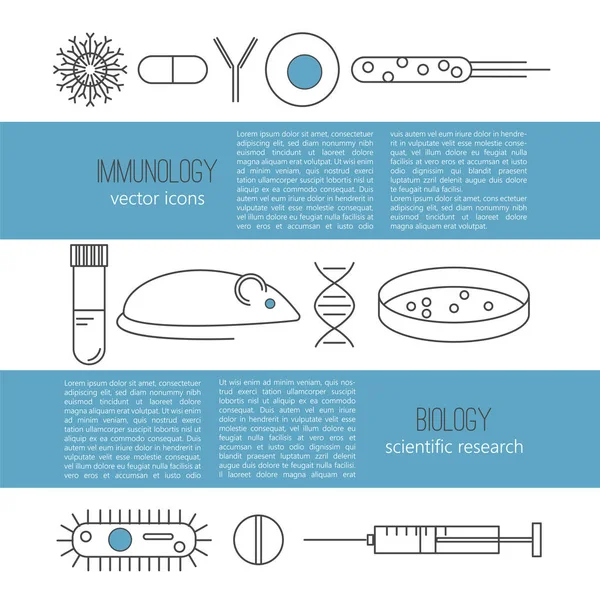 Immunology research icons Stock Vector by ©GreenVector 147702507