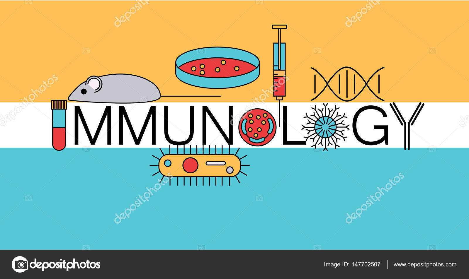 Immunology research icons Stock Vector by ©GreenVector 147702507