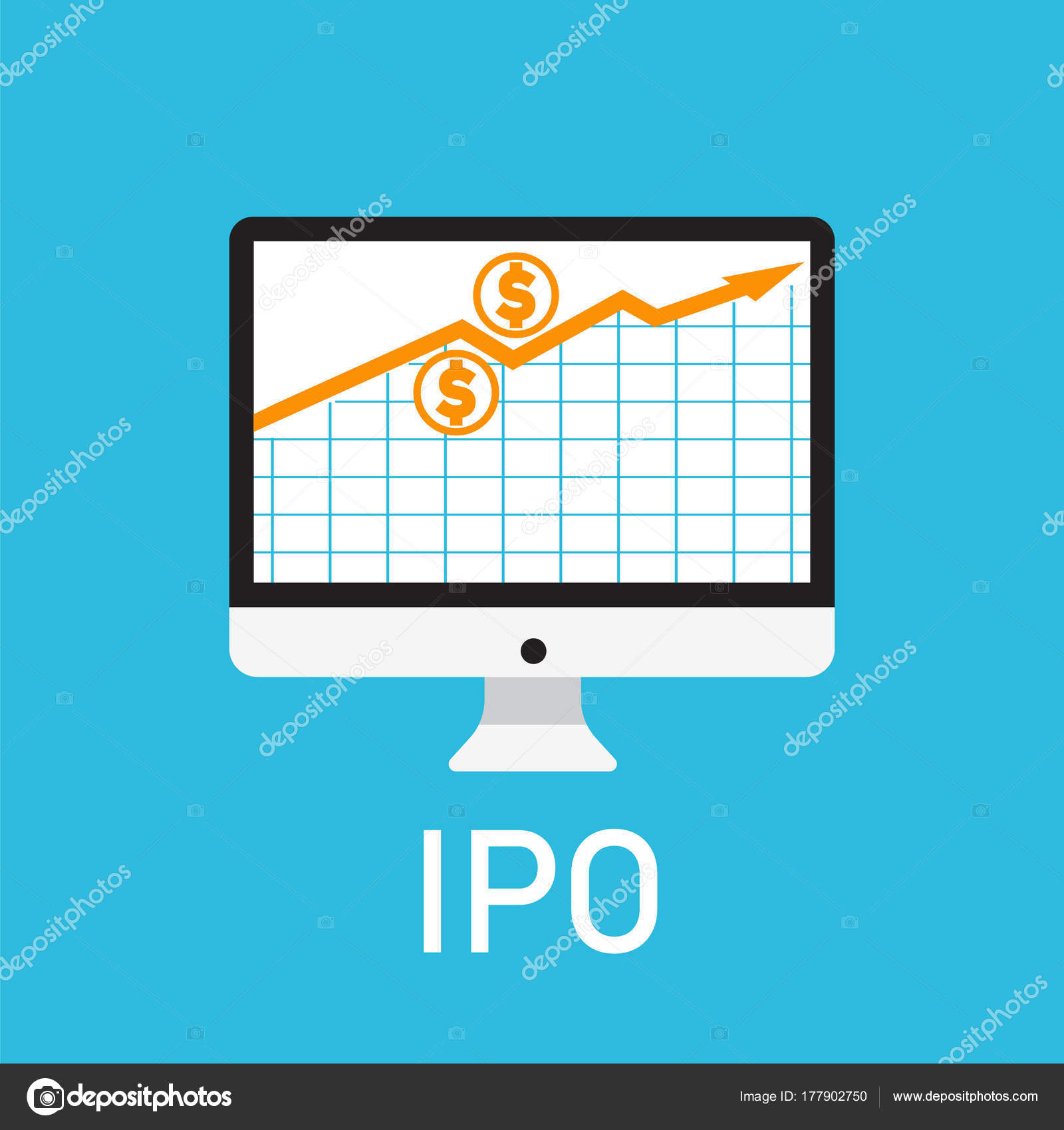 Initial public offering concept Stock Vector by ©GreenVector 177902750