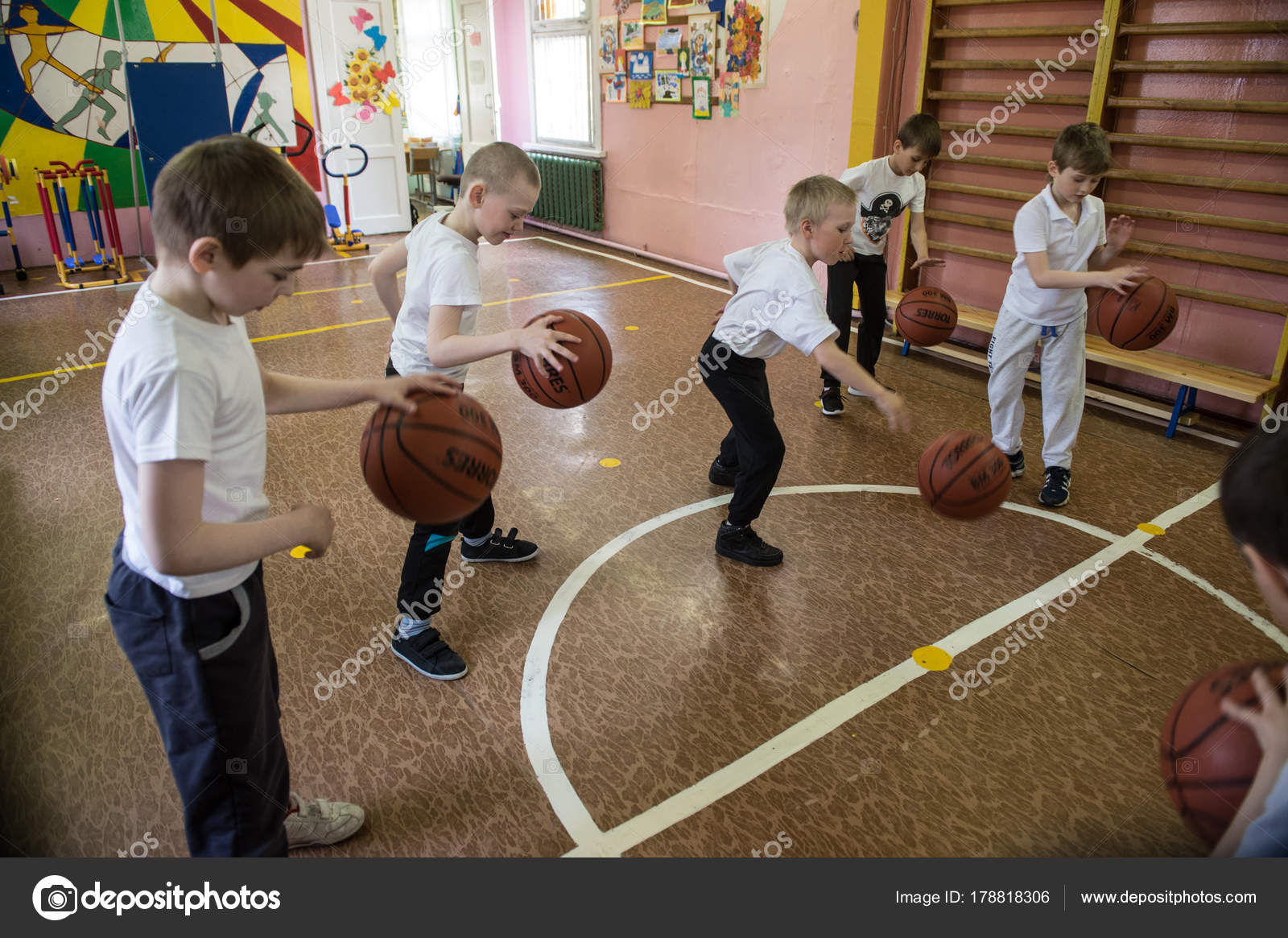 Physical Education Class Basketball