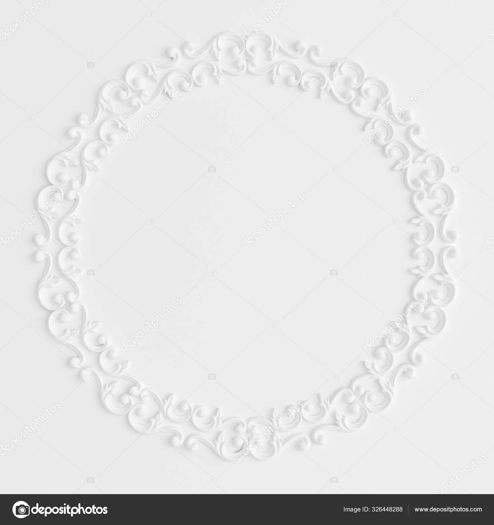 Luxury gypsum decoration element, wall concept stucco, interior ...