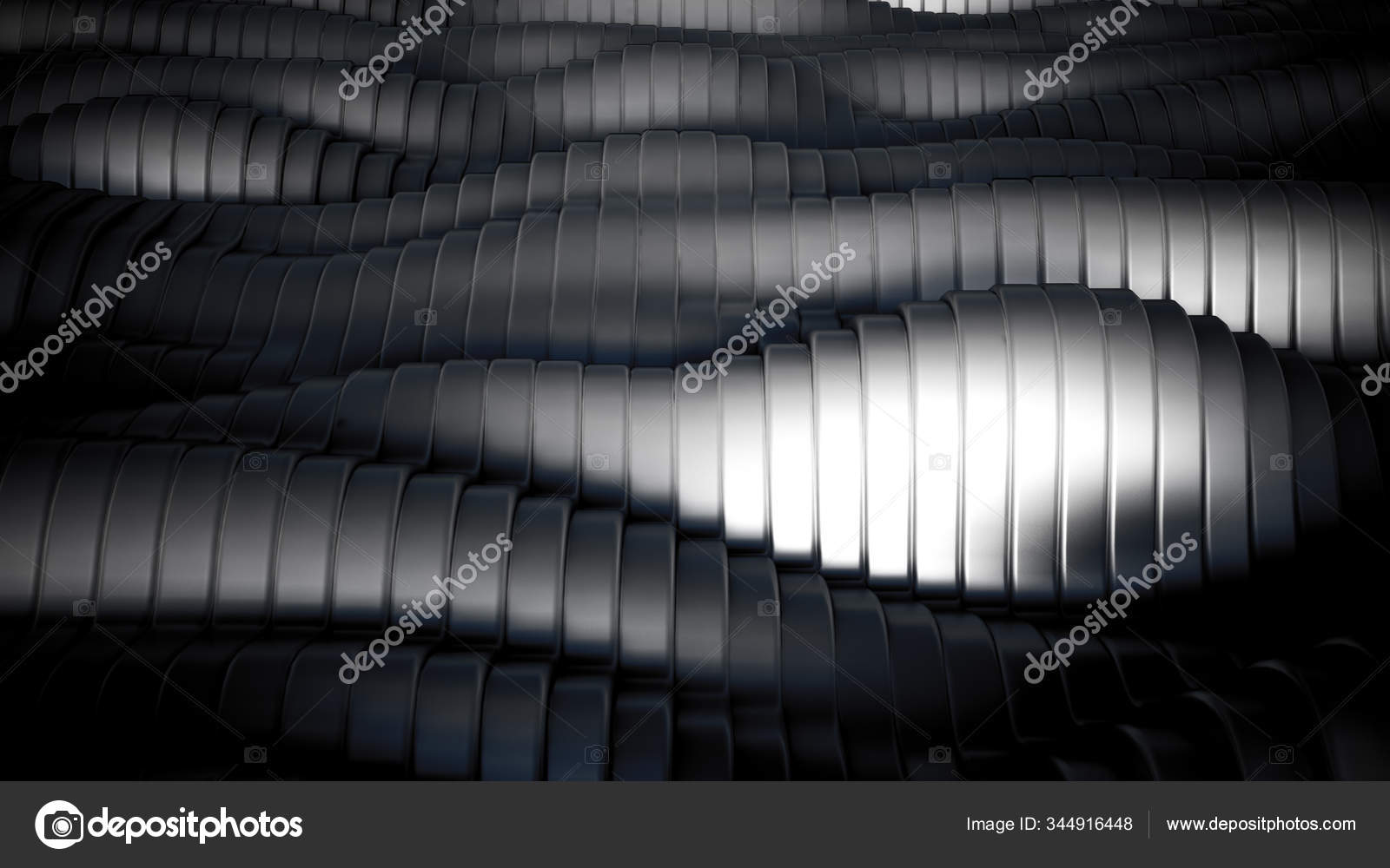 Black background with lines. 3d illustration, 3d rendering. Stock Photo ...