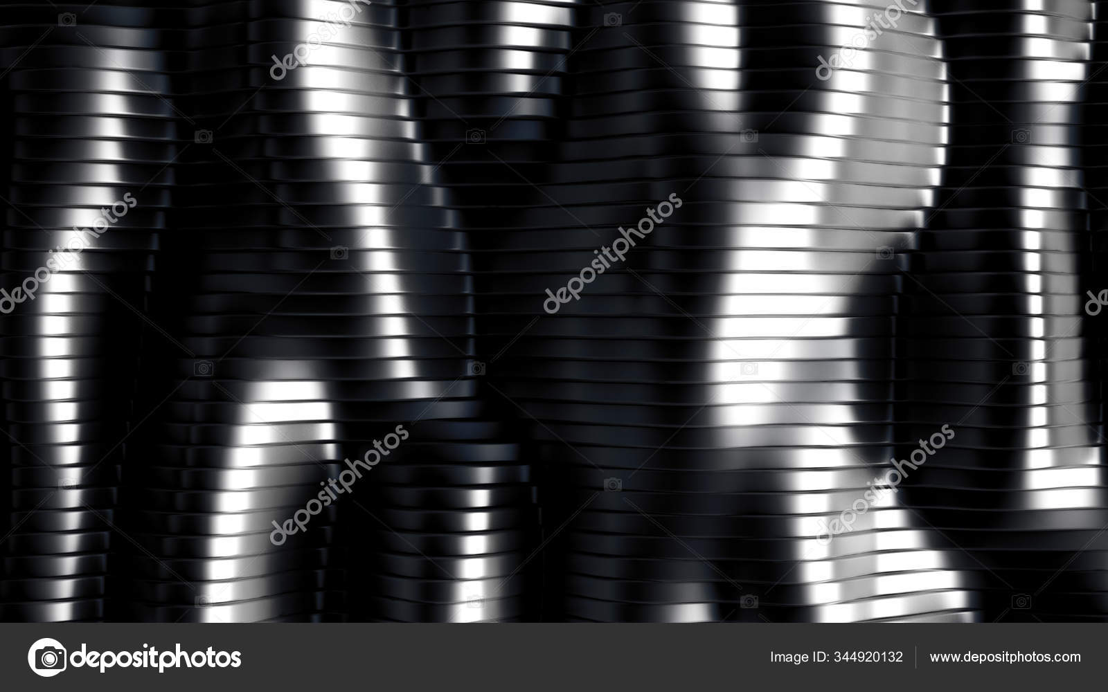 Black background with lines. 3d illustration, 3d rendering. Stock Photo ...