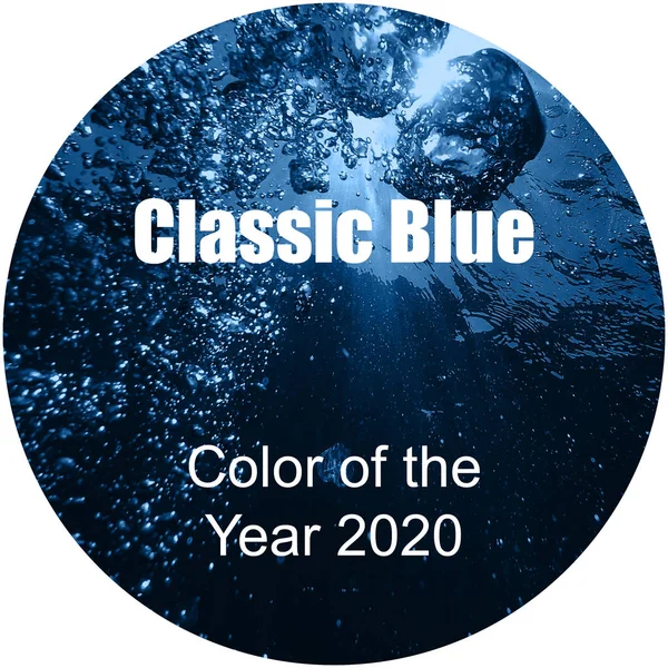 Classic blue Pantone color of the Year 2020 Stock Photo by ©alexkoral ...