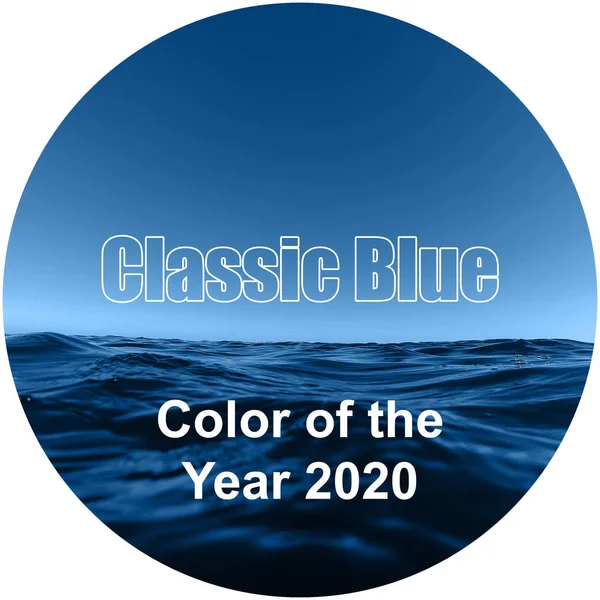 Classic blue Pantone color of the Year 2020 Stock Photo by ©alexkoral ...