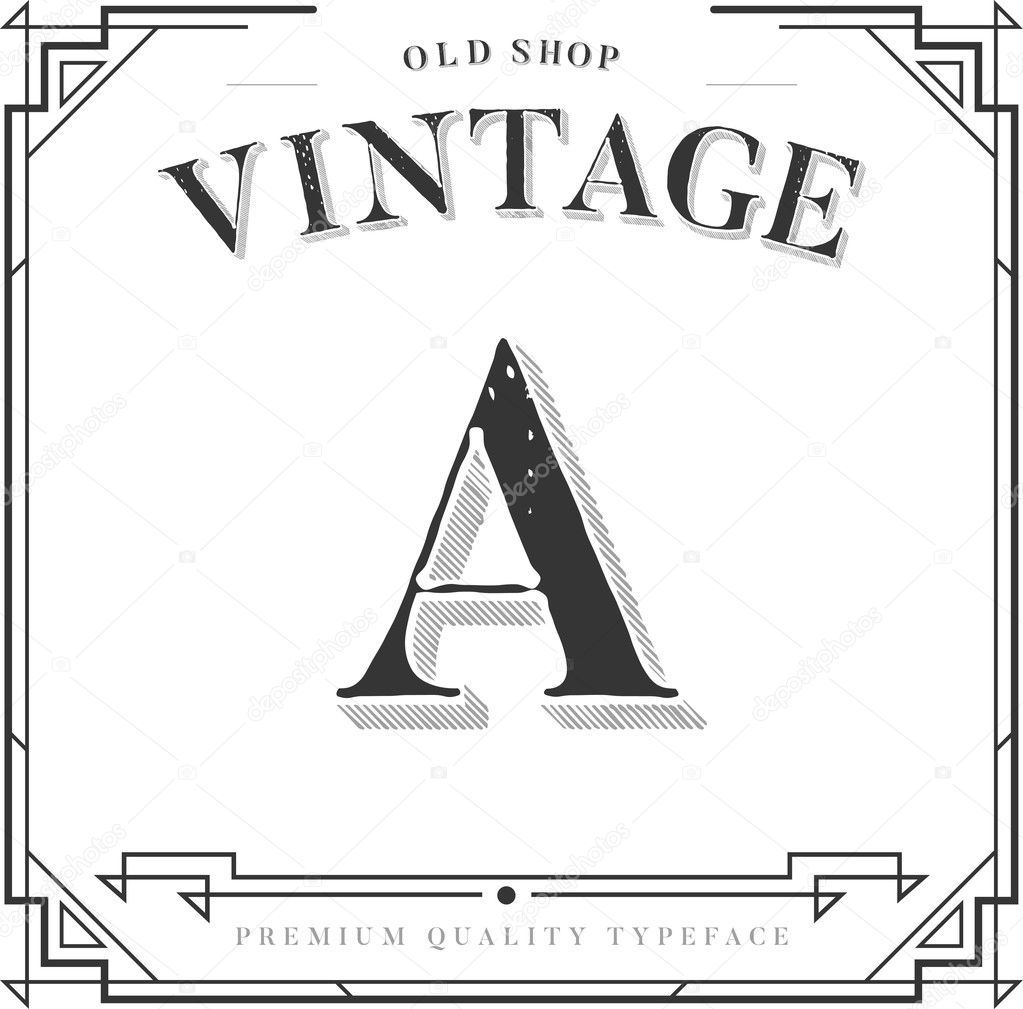 Alphabet Vector Font. Stock Vector by ©ckybe 126535912