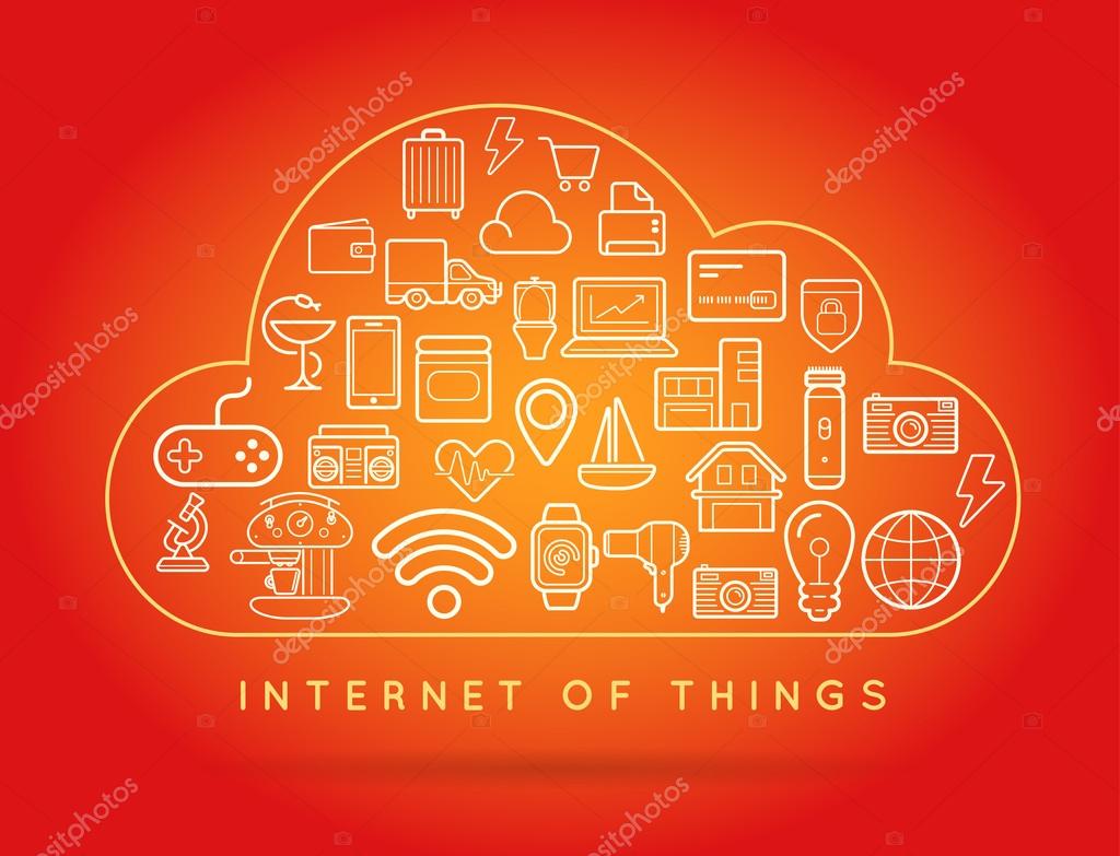 Internet of Things, Design with Icons Stock Vector Image by ©ckybe ...