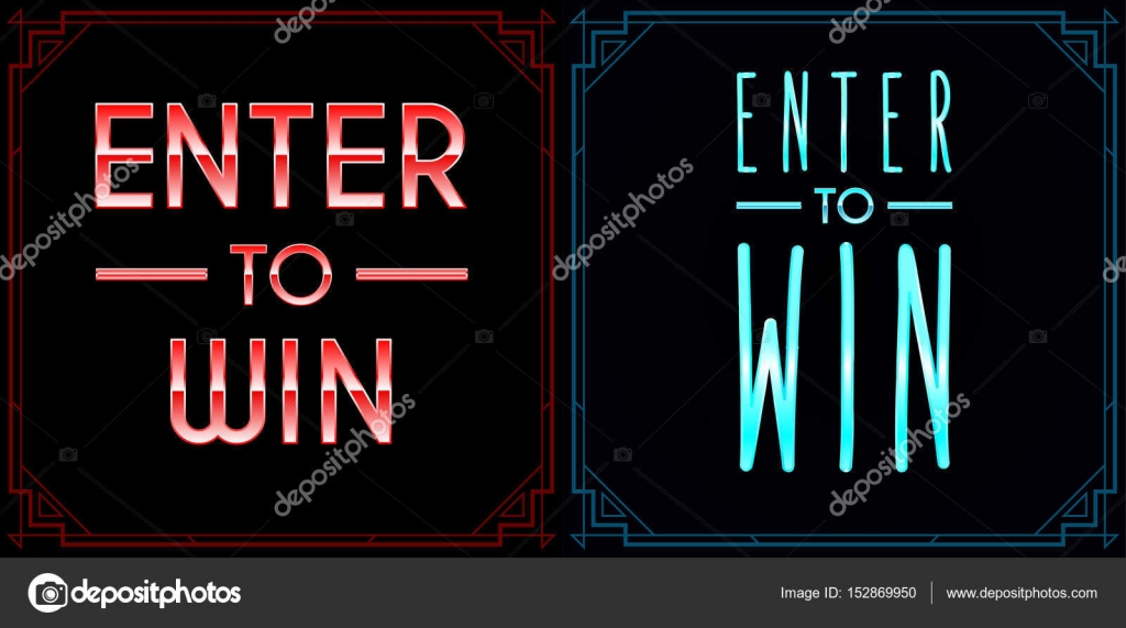 Entrar para ganar cartel de signo Vector de stock por ©ckybe 152869950