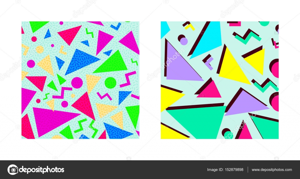 Set of Retro abstract patterns Stock Vector by ©ckybe 152879898