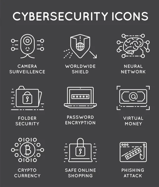 Cyber Security icons set — Stock Vector © ckybe #152881194