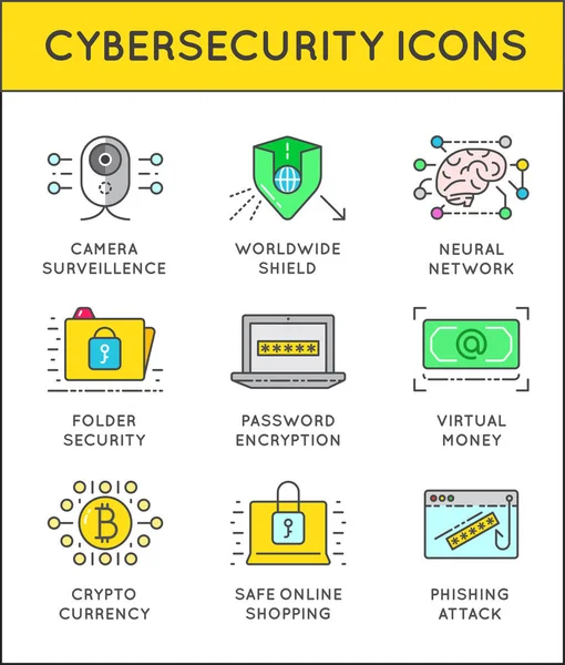 Cyber Security icons set — Stock Vector © ckybe #152881194
