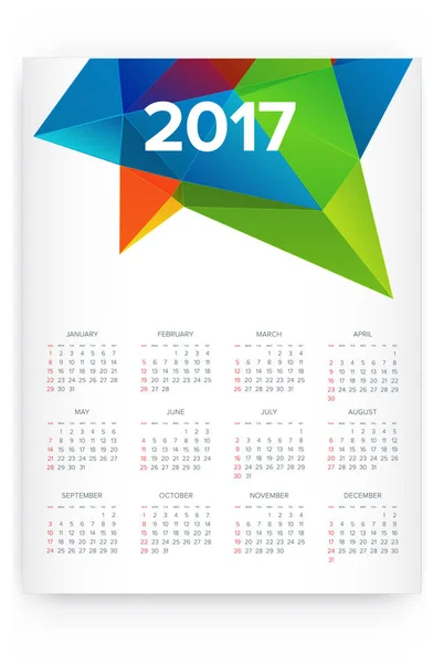 2017 Yearly Calendar Printable Templates Usable Calendar YEAR 2017