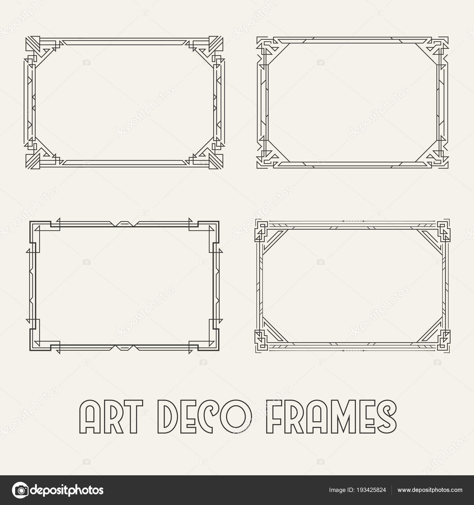 Art Nouveau Borders Horizontal