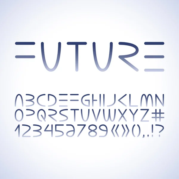 Futuristic minimalistic alphabet. Stock Vector Image by ©homunkulus28 ...