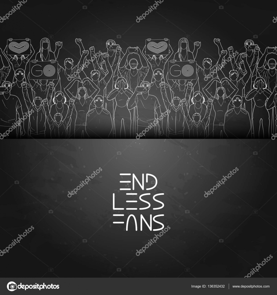Border with cheering fans Stock Vector Image by ©homunkulus28 #136352432