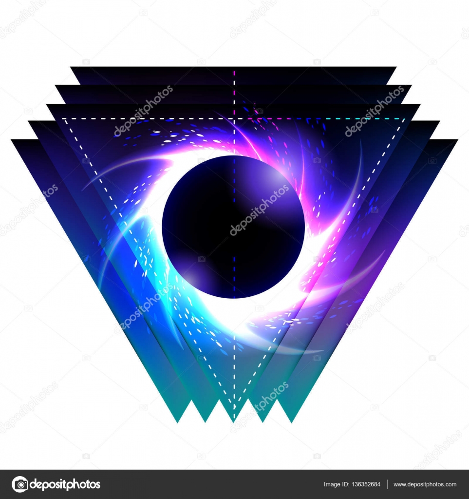 Agujero negro con vórtice estrellado Vector de stock #136352684 de ...