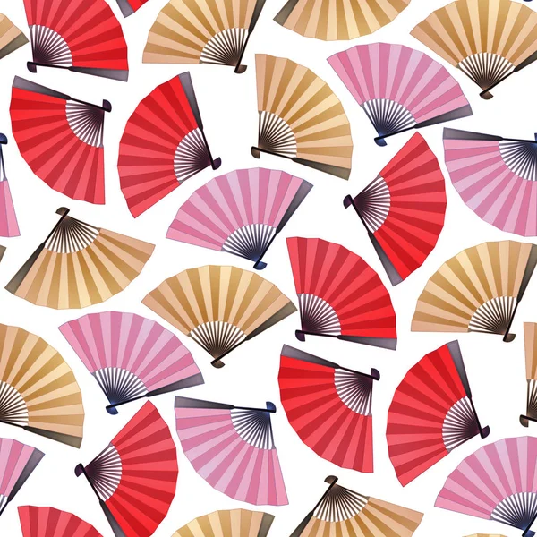 Colorful japanese fan seamless pattern Stock Vector Image by ©Yuzach ...