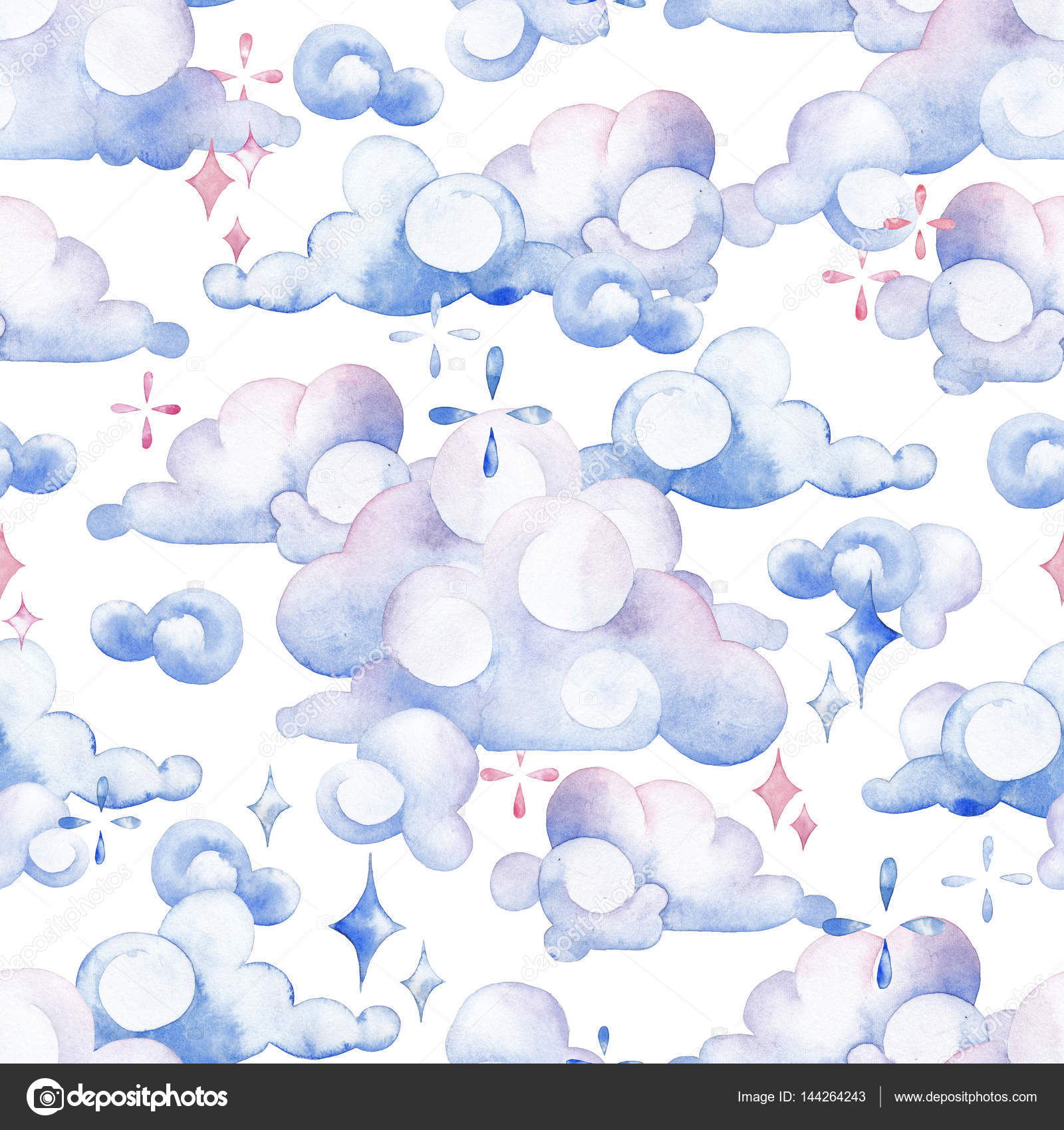 Watercolor sky pattern Stock Photo by ©homunkulus28 144264243