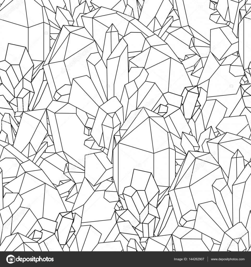 Cute graphic crystal pattern Stock Vector Image by ©homunkulus28 #144262907