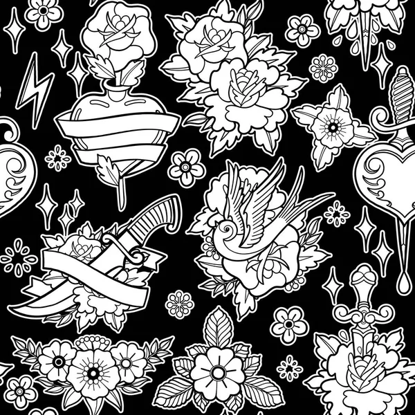 Graphic old school pattern Stock Vector Image by ©homunkulus28 #194743090